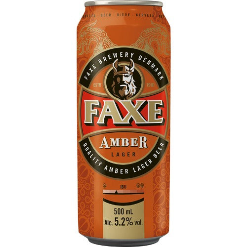 FAXE AMBER LAGER BEER 500ML — Epicure Market