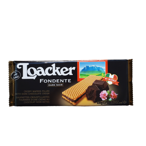 LOACKER 150G CRISPY WAFERS FILLED WITH DARK CHOCOLATE CREAM — Epicure ...