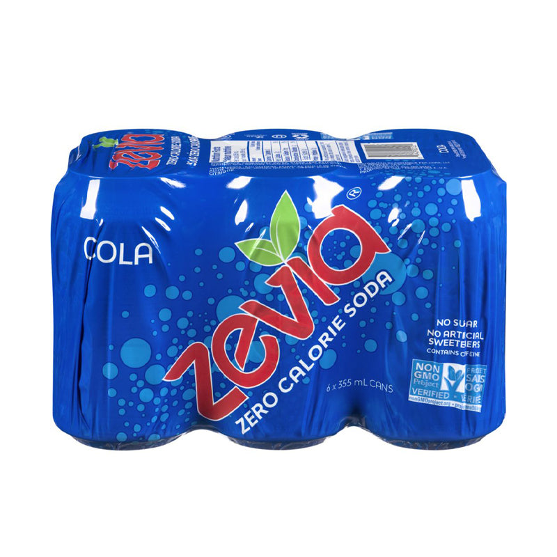 ZEVIA COLA 6X355 ML ZERO CALORIES — Epicure Market