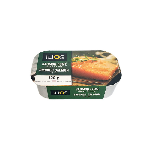 ILIOS SMOKED SALMON IN OIL 120G — Epicure Market